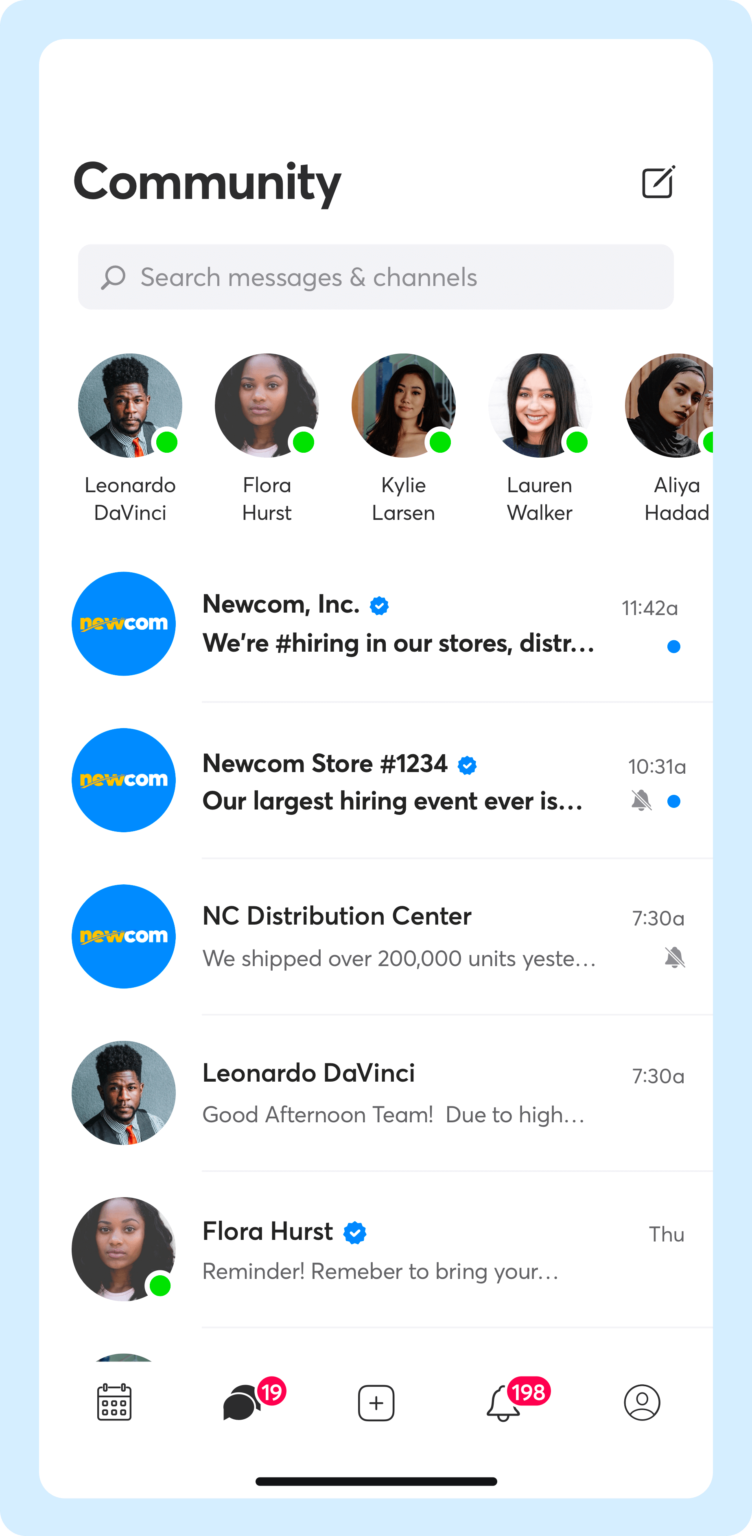 Team Communication - myshyft.com